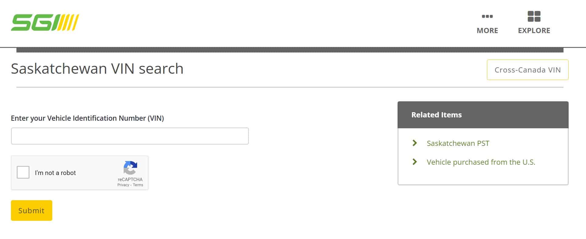 Check VIN SGI if you're Buying a Car in Canada? - VehicleCheck.ca